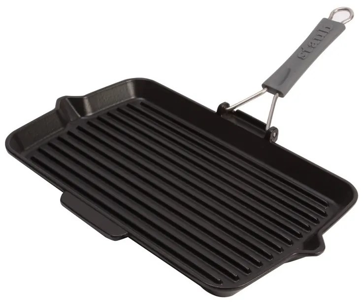 Staub Pánev grilovací obdelníková 34x21 cm - černá