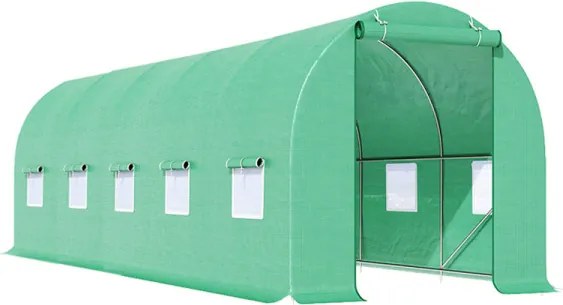 Velaco Zahradní fóliovník TF 07G, 6x3 m, zelený, dvojité dveře