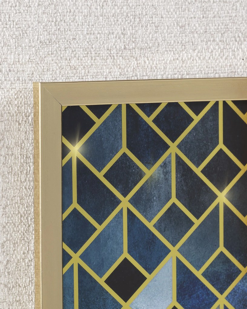 Obraz Gold&navy Geometric 30x40cm