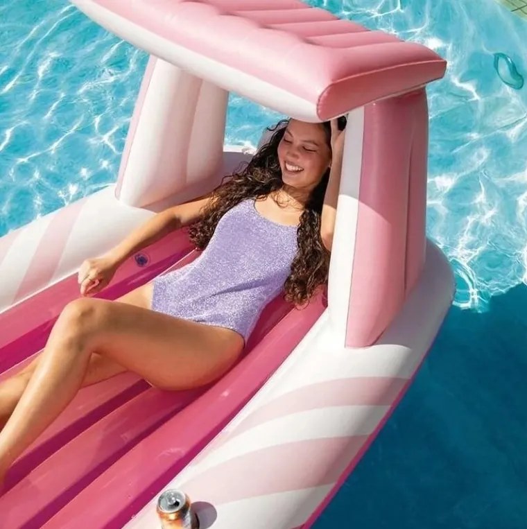 Intex Nafukovací lehátko Paradise pink 57804