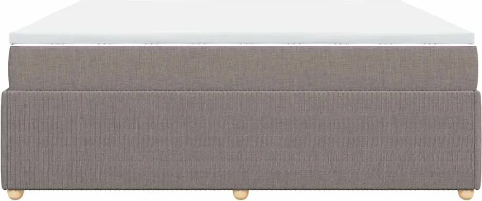 Box spring postel s matrací taupe 180x200 cm textil 3285592