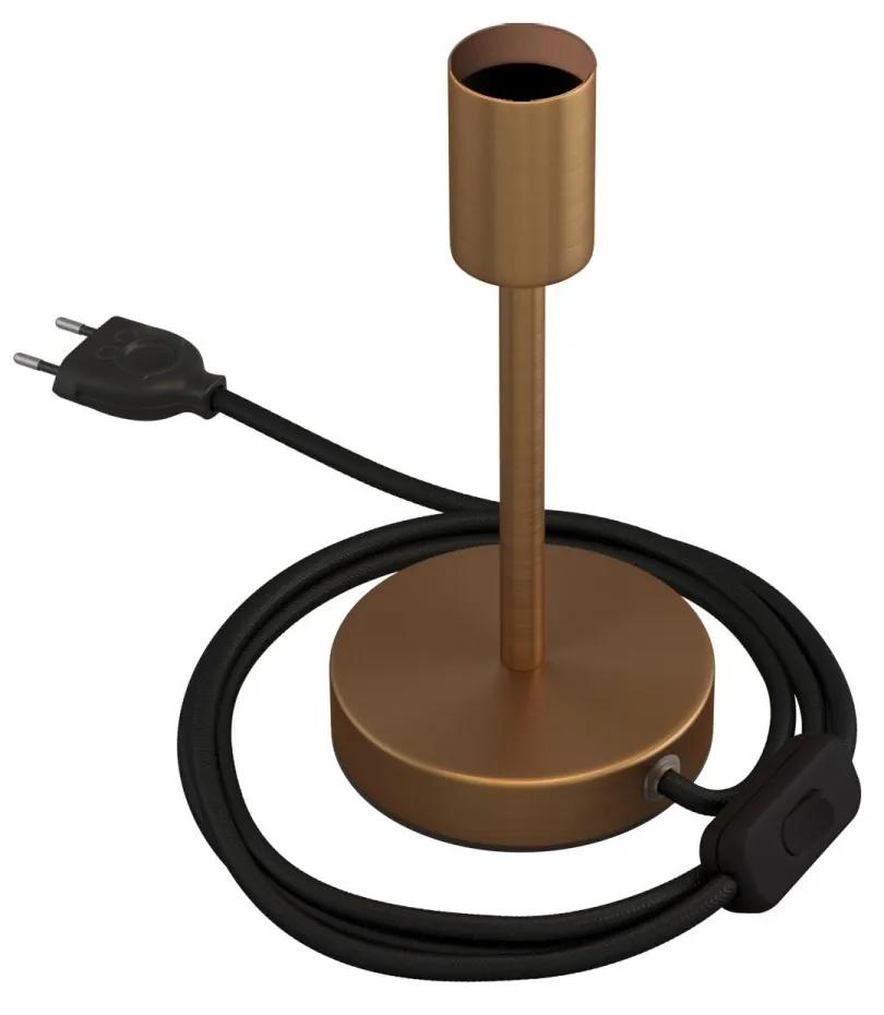 creative cables Kovová stolní lampa Alzaluce Velikost: 10 cm, Barva: Matná měď