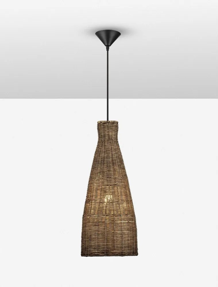 Ratanové závěsné svítidlo v přírodní barvě ø 19,5 cm Rielo – Nova Luce