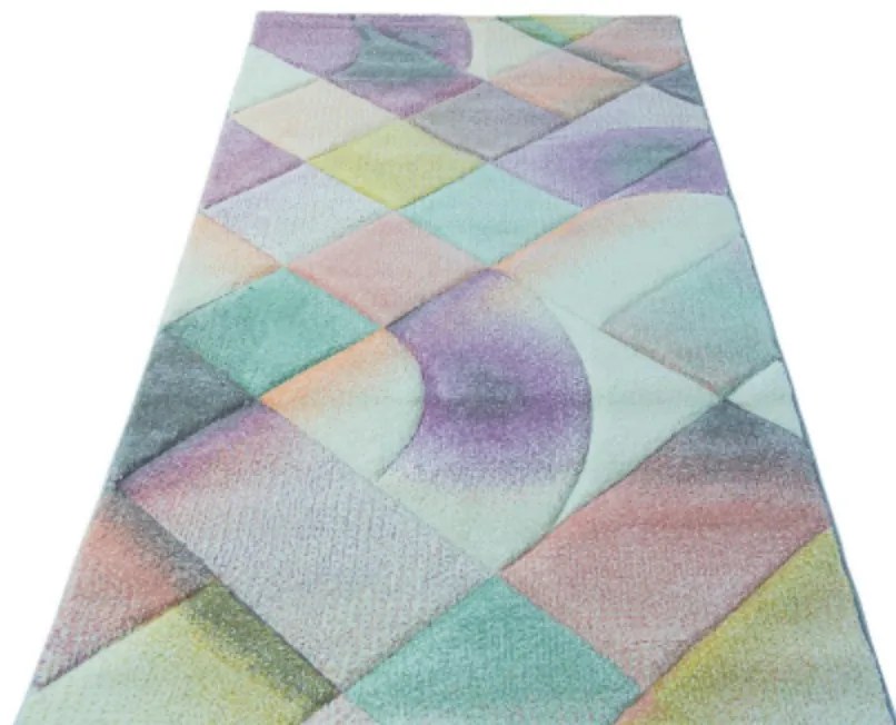 MEDIPA Kusový koberec Pastel/Indigo 22797/110 BARVA: Fialová, ROZMĚR: 80x150 cm