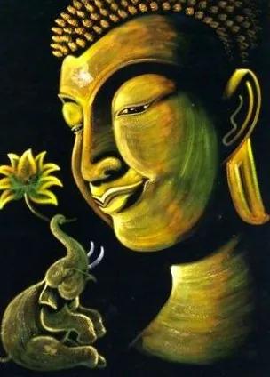 Obraz BUDHA - ruční maľba 70 x 100