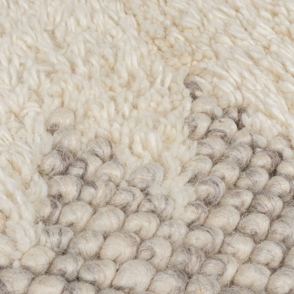 Flair Rugs, Ručně tkaný běhoun Minerals Border Natural, 60x230, béžová, chodba / předsíň