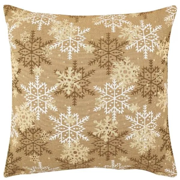 SCANquilt povlak MOTIV vločky béžovobílá 45 x 45 cm