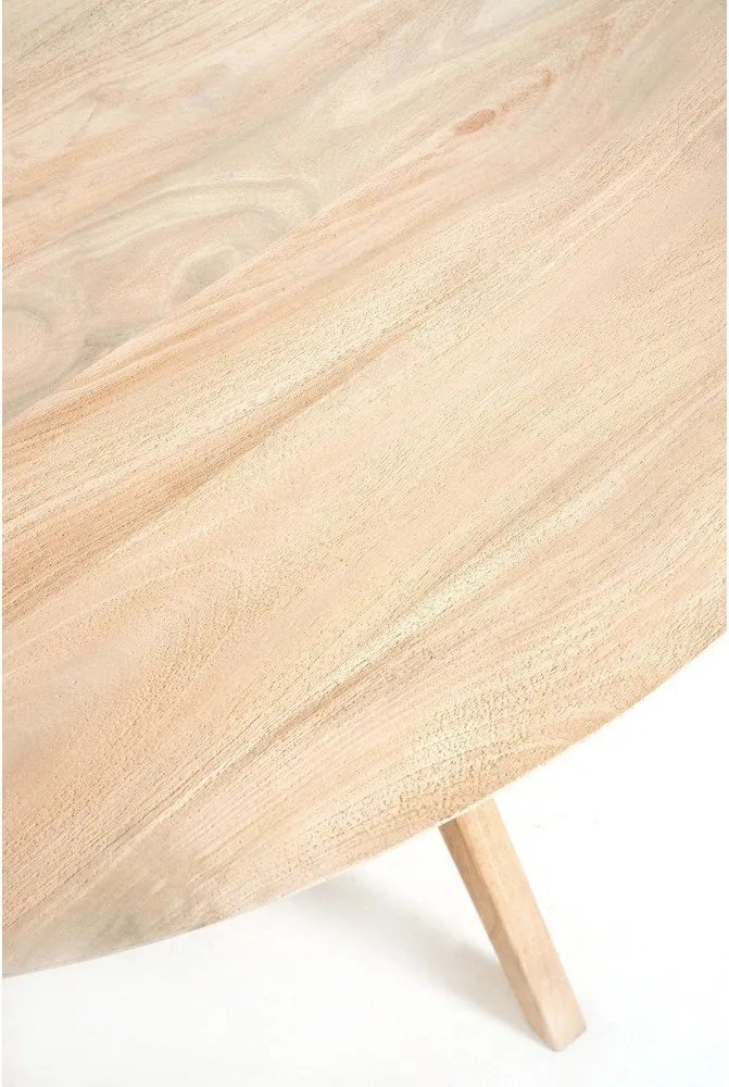 Kulatý jídelní stůl z mangového dřeva ø 140 cm Quenza – Light & Living