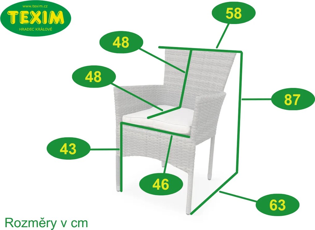 Nábytek Texim Zahradní křeslo BALI PREMIUM z ratanu
