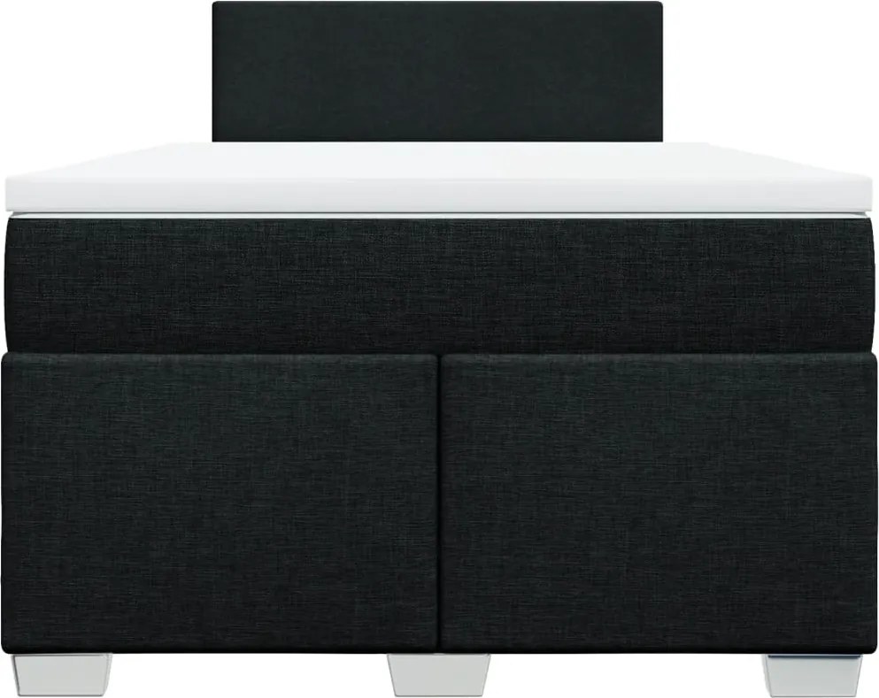 Box spring postel s matrací černá 120x190 cm textil 3285822