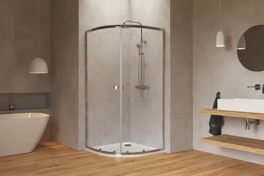 Sprchový kout čtvrtkruh 90x90 cm SAT Project SATBKMUS90CRT