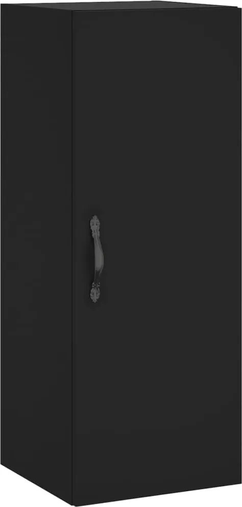 vidaXL Skříň highboard 34,5 x 34 x 180 cm kompozitní dřevo [3198882] Barva: Černá