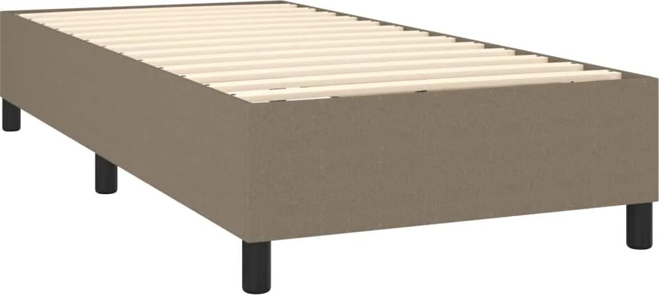Box spring postel s matrací taupe 90x200 cm textil 3136489