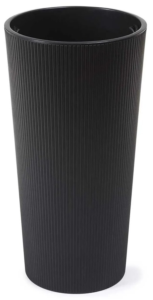 PLASTOVÝ KVĚTINÁČ URBANIKA ECO 46X25 CM ČERNÁ