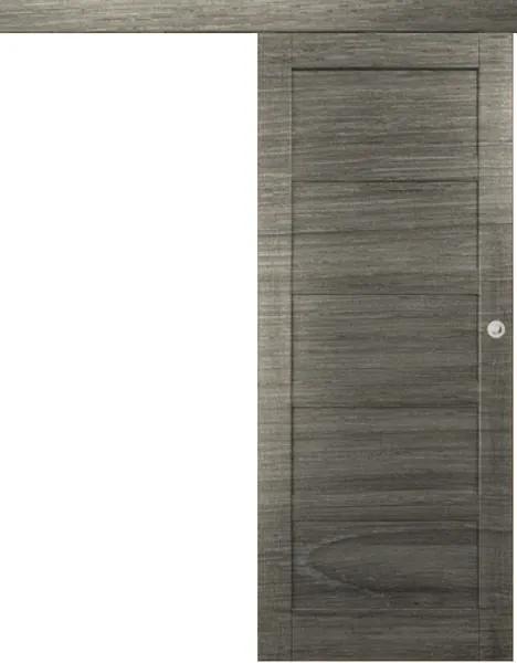 posuvné interiérové dveře na stěnu vasco doors BRAGA plné, model 1 Průchozí rozměr: 70 x 197 cm, Orientace dveří: Levé dveře, Dekor: Bílá