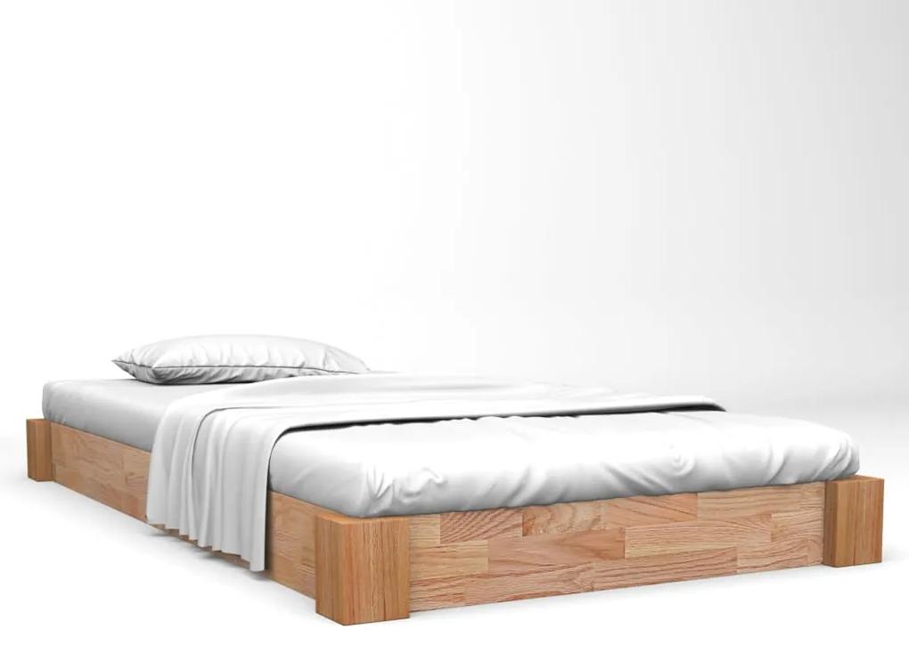 vidaXL Rám postele masivní dubové dřevo 120 x 200 cm