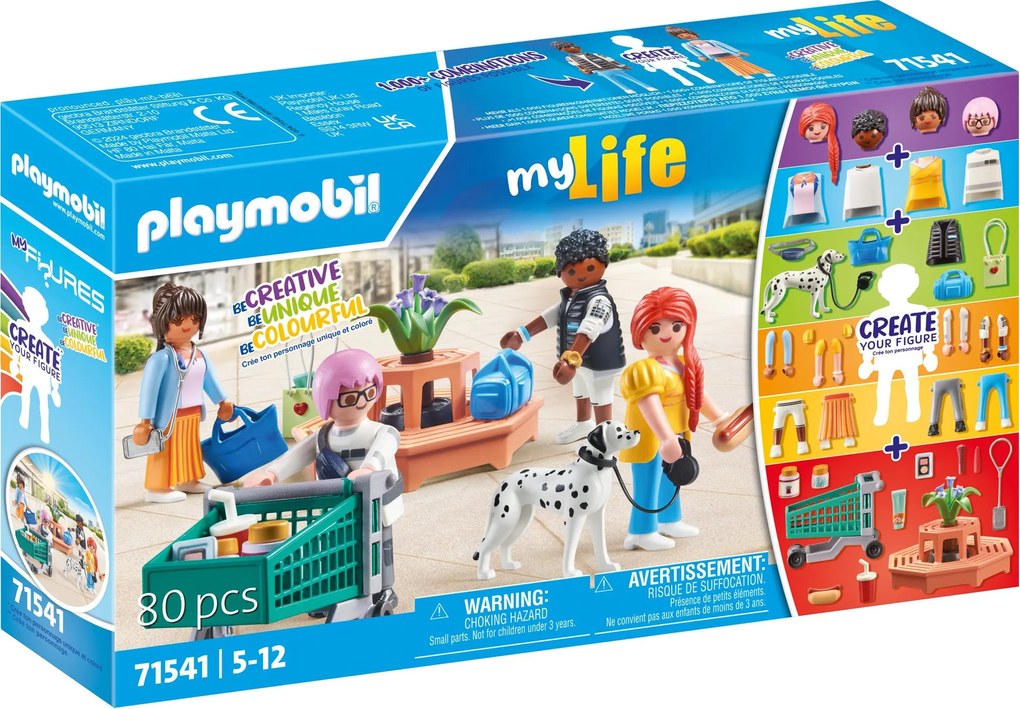 Set figurek a příslušenství playmobil 71541 my figures: nákupy