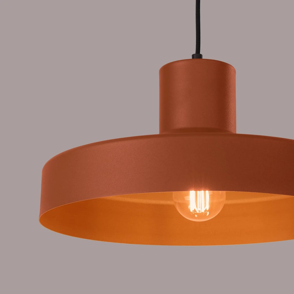 Sollux Lighting Závěsné svítidlo BILO okrově červené