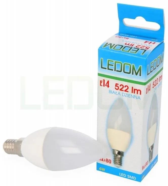 Ledom LED svíčka E14 6W 522lm neutrální (50W)