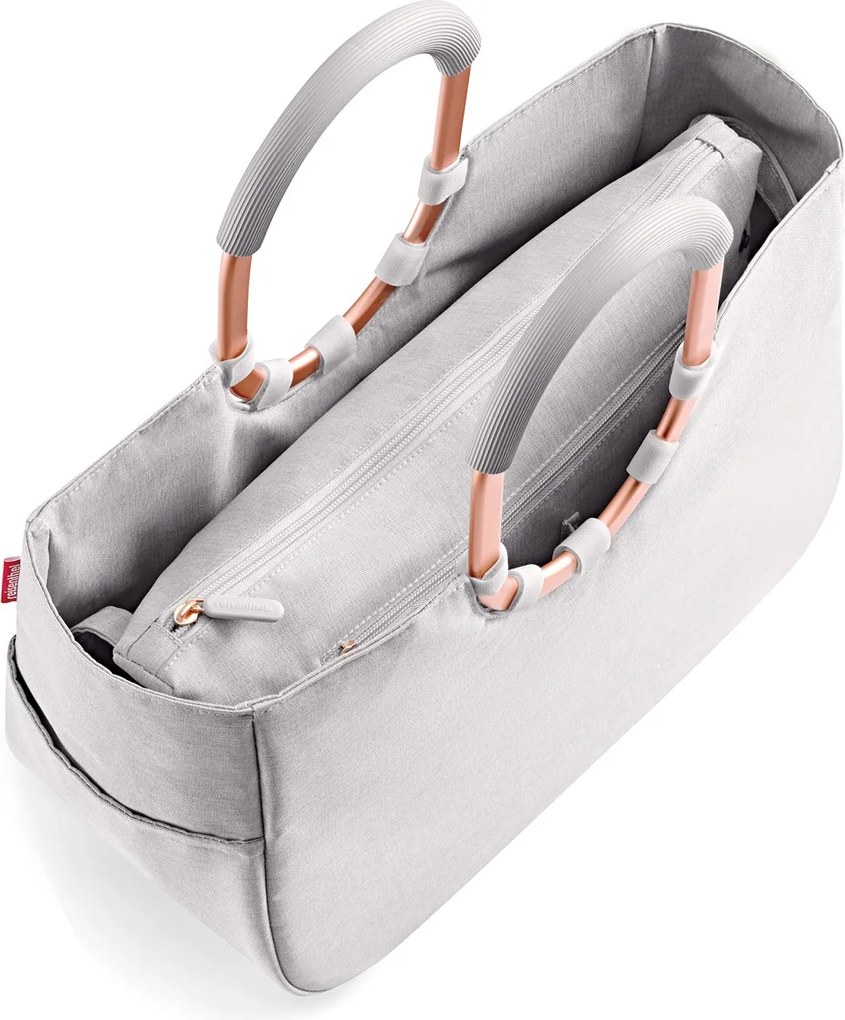Módní taška Reisenthel Loopshopper M frame twist sky rose
