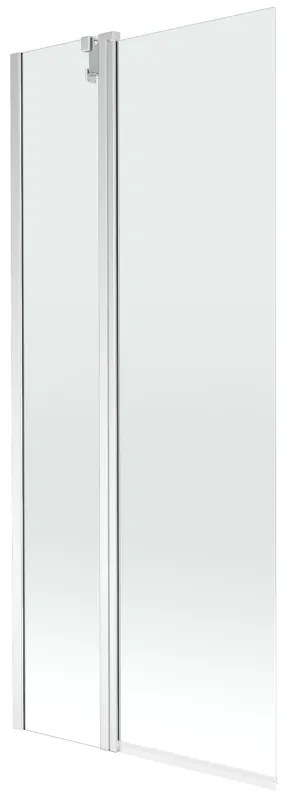 Mexen Flip, vanová zástěna 1-křídlová 80 x 150 cm, otočné křídlo, 6 mm čiré sklo, chromový profil, 894-080-101-01-00