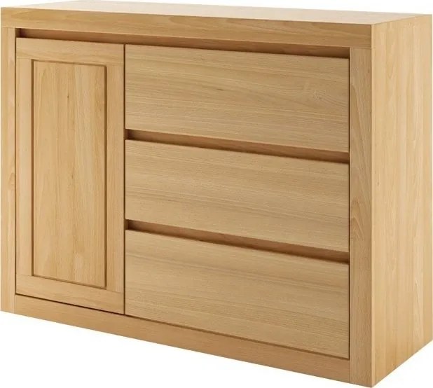 Casarredo - Komfort nábytek Komoda DK-415, 1D3S, masiv | barva: moření lausane