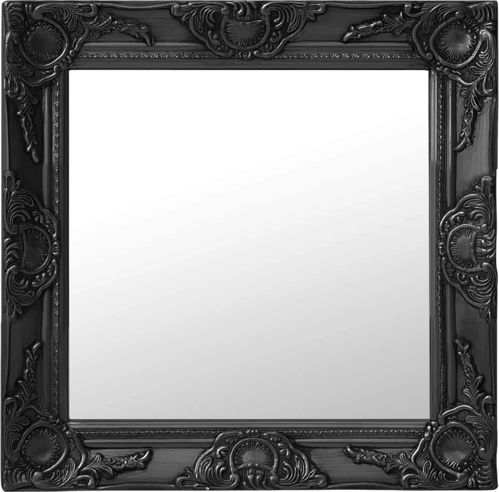 vidaXL Nástěnné zrcadlo barokní styl 50 x 50 cm [320315] Barva: Bílá