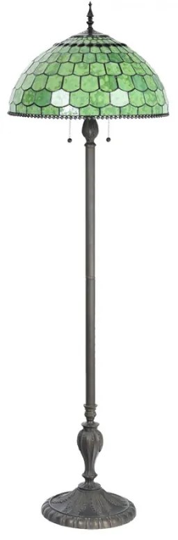 Stojací Tiffany lampa Dries – 51x165 cm