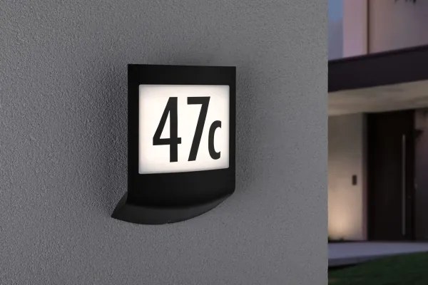 Paulmann 94513 - RGBW LED/8,2W IP44 Stmívatelné domovní číslo PADEA 230V