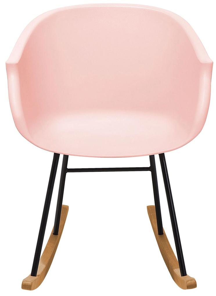 Houpací růžová židle HARMONY Beliani