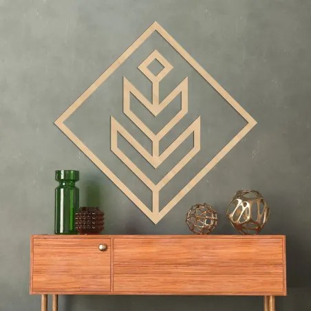 Geometrická dekorace na zeď čtvercová | SENTOP HDF0397-C