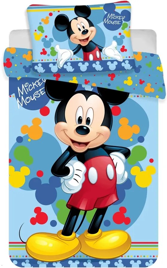 Jerry fabrics Disney povlečení do postýlky Mickey baby 02 100x135 + 40x60 cm