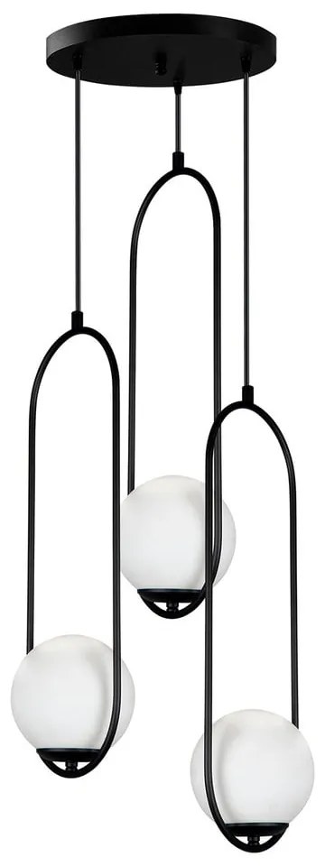 Černé závěsné svítidlo Squid Lighting Arch, výška 146 cm