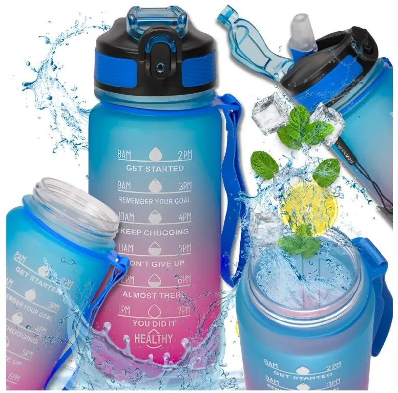 Camerazar TRESSARI 600ml sportovní láhev na vodu BPA FREE pevná plastová láhev