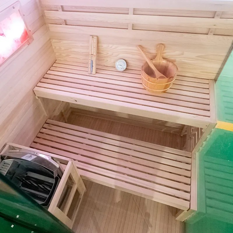 BPS-koupelny Finská sauna Relax HYD-4783 140x150, 3-4 osoby