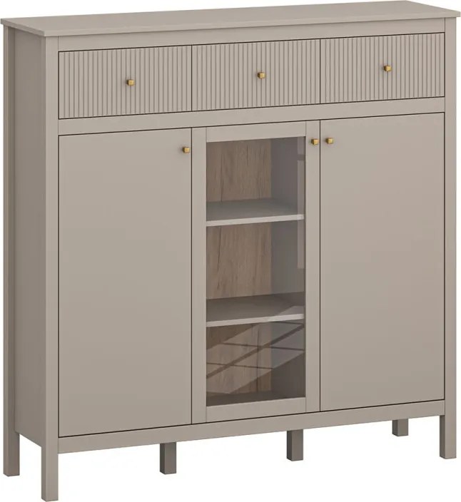Komoda 2d1w3s (G) taupe Kleo