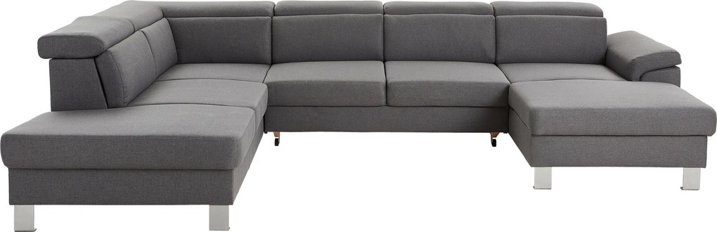 XXXLutz SEDACÍ SOUPRAVA, textil, šedá Xora - Sedací soupravy - 002991002305