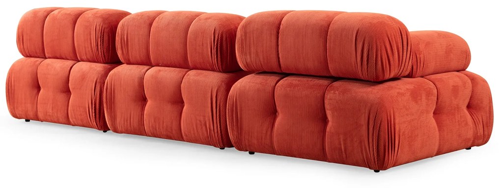 Atelier del Sofa 3-místná pohovka Doblo 3 Seater ( L1-O1-1R) - Red, Červená