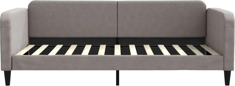 Válenda s přistýlkou a zásuvkami taupe 100 x 200 cm textil 3196860