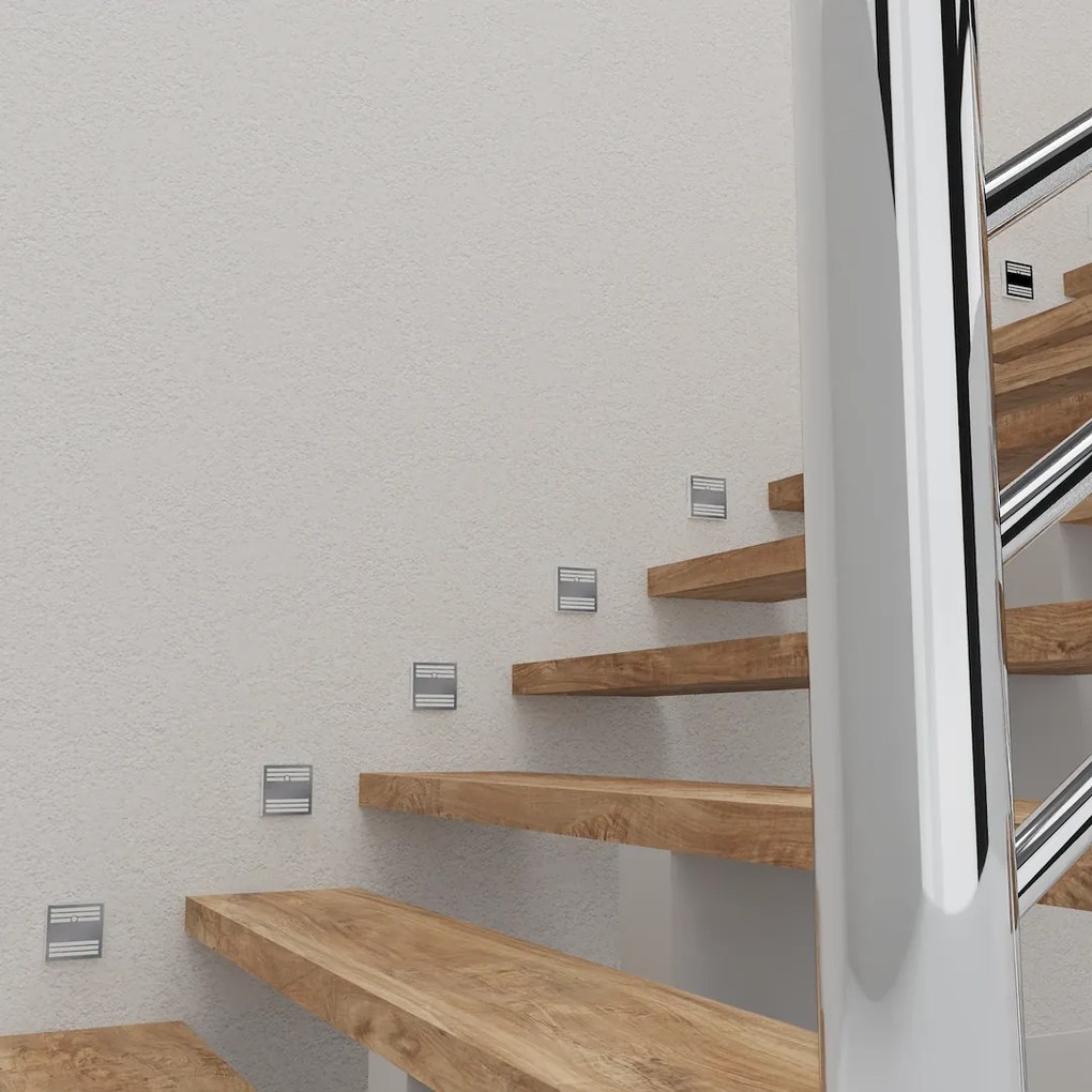 Schodišťové LED svítidlo Pepers, 1x LED 0,6w, 4000k, s, pohybový senzor