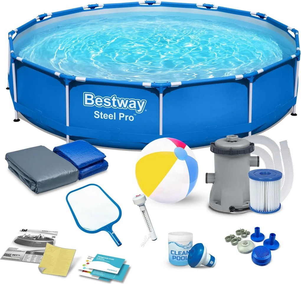 Bazén 15v1, 366 x 76 cm Bestway® Steel Pro™ | 56681