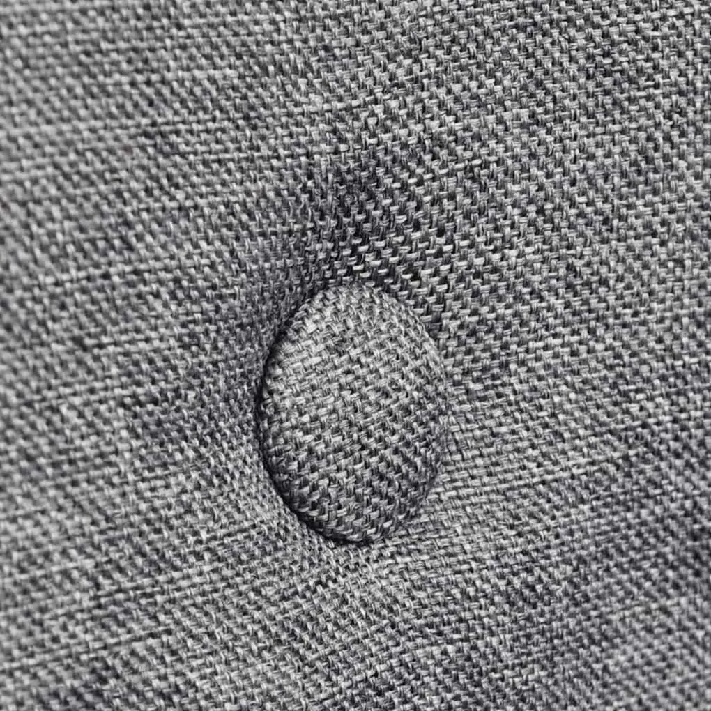 Jídelní židle 4 ks světle šedé textil a masivní dubové dřevo 270572