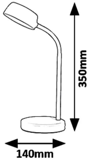 Rabalux 6778 - LED Stolní lampa BERRY LED/4,5W/230V