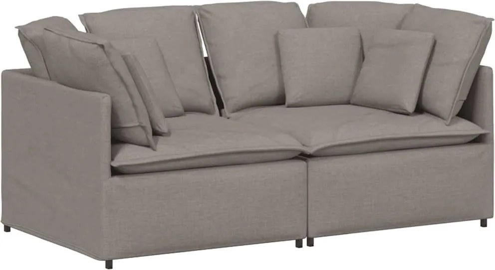 Modulární pohovka s polštáři textil taupe 3321242