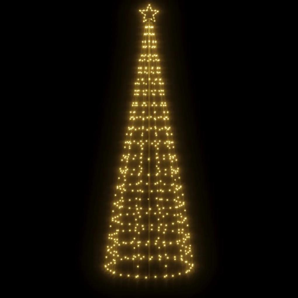 Vánoční stromek kužel s hroty 570 teplých bílých LED 300 cm - Default Title