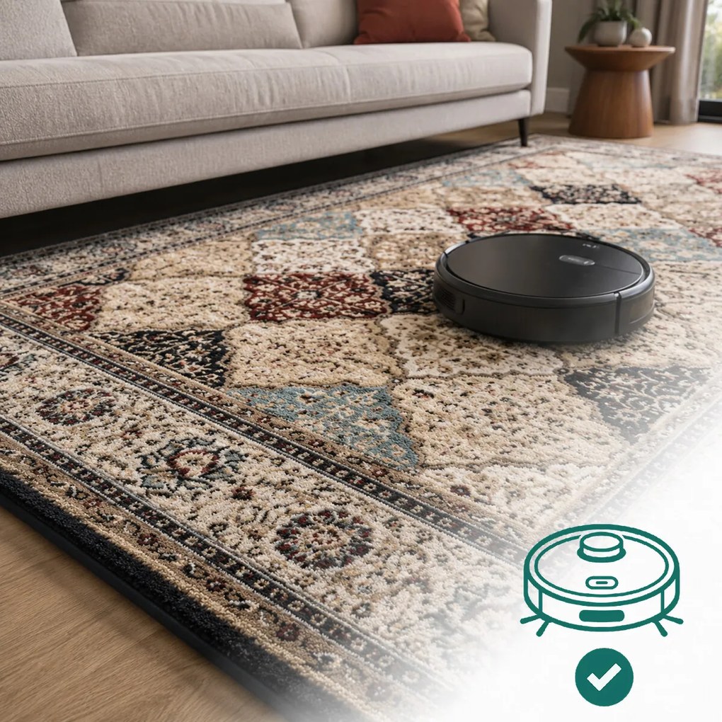 Angel Carpet, Kusový koberec Sultan 25 Blue/red, 160x230, vícebarevná, kancelář