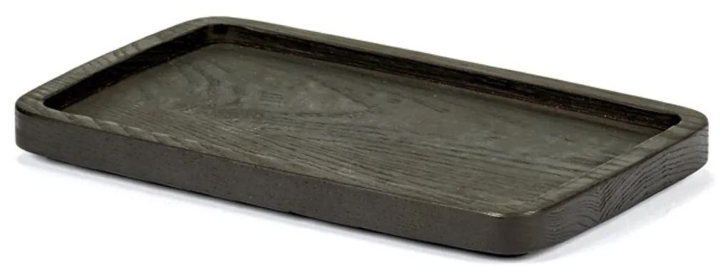 Serax Dřevěný podnos Passe Black - 20 cm