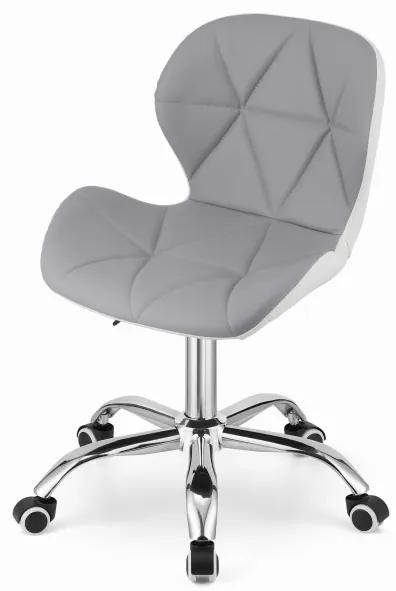 Kancelářská židle  AVOLA šedo - bílá