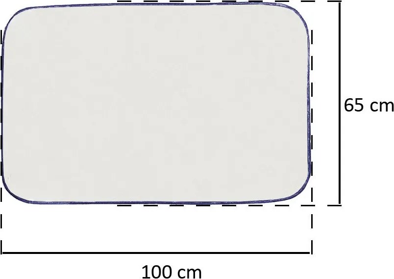 Bavlněná podložka THERMAL na žehlení, 100 x 65 cm
