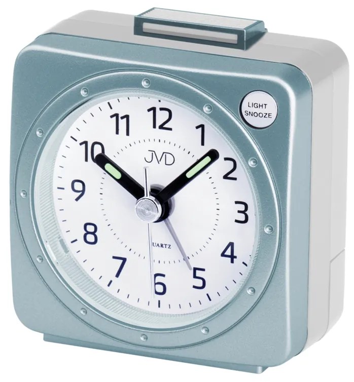 JVD Nejlevnější analogový budík JVD quartz SR220.7 s osvětlením